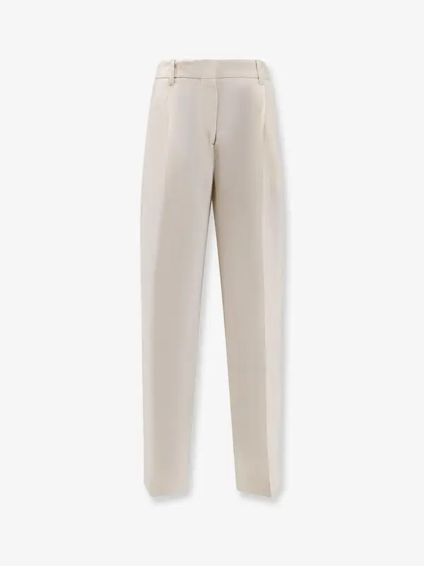 TOTEME Double-pleat Fluid Viscose Trousers