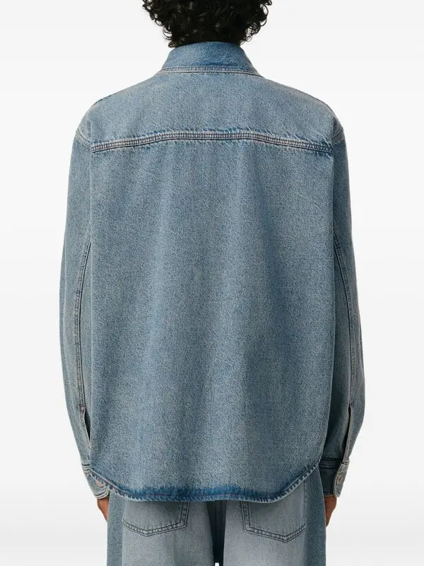 AMI Paris De Coeur Denim Shirt