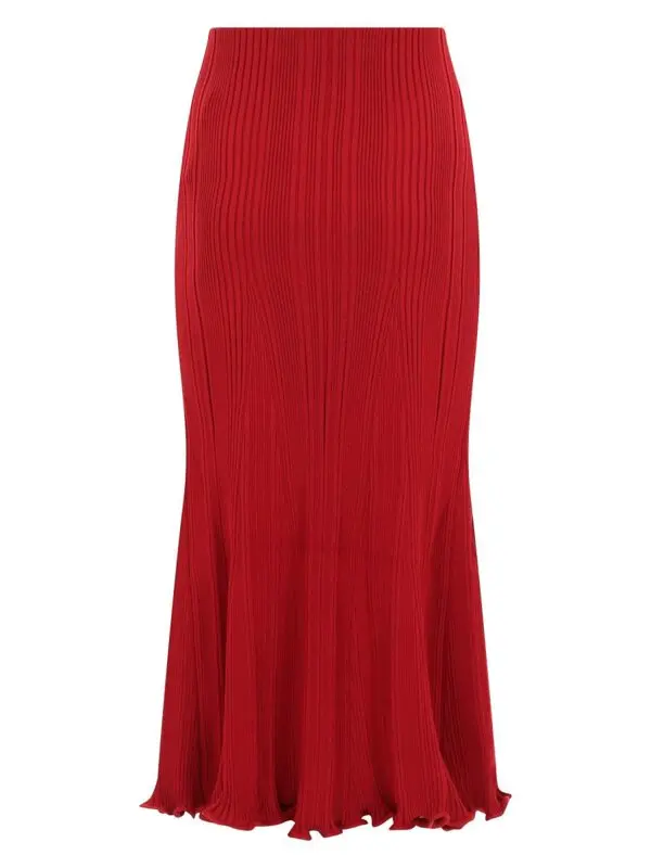 SELF-PORTRAIT Viscose Midi Skirt