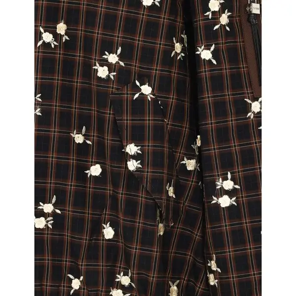 GANNI Printed Check Bomber