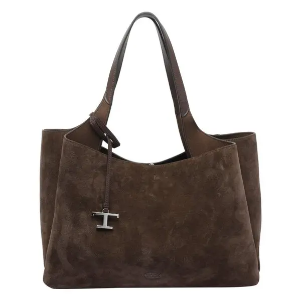 TOD'S Medium Suede Bag - Brown