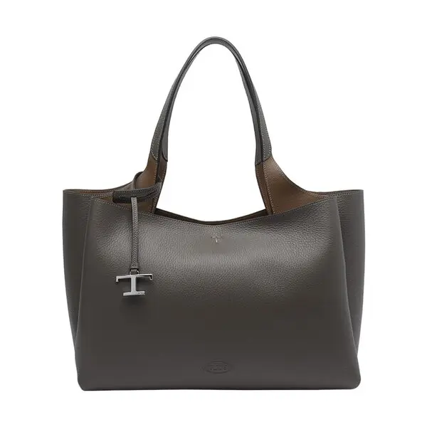 TOD'S Medium Leather Bag - Gray