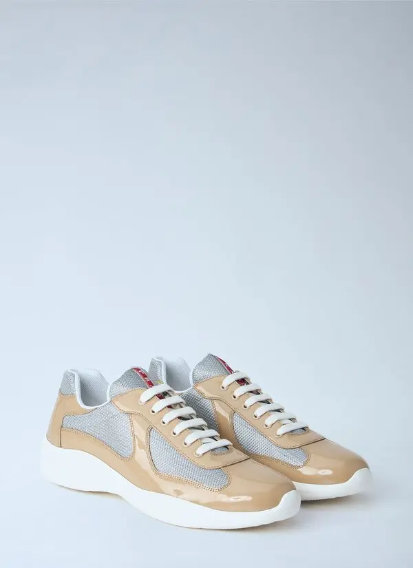 Prada America's Cup Sneakers - Cream