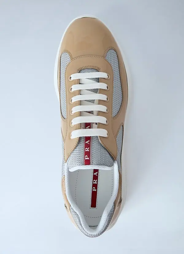 Prada America's Cup Sneakers - Cream