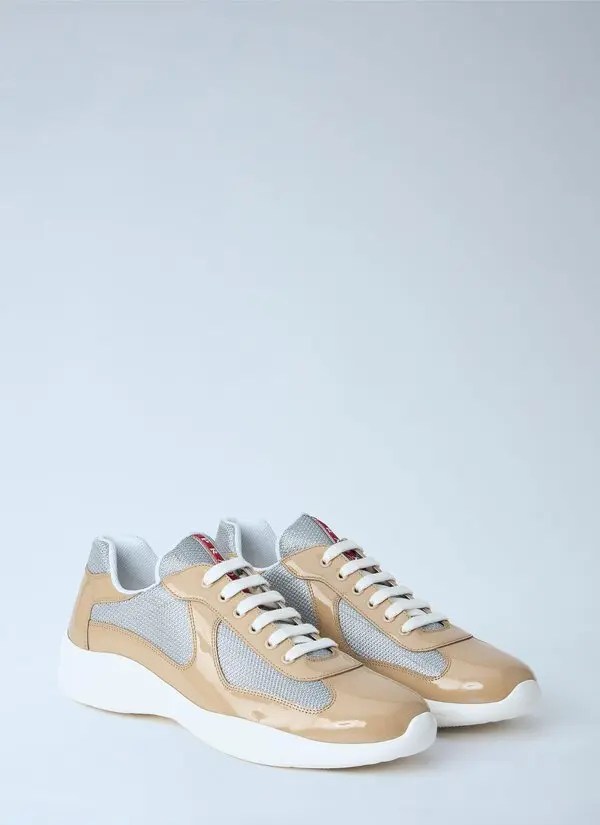 Prada America's Cup Sneakers - Cream