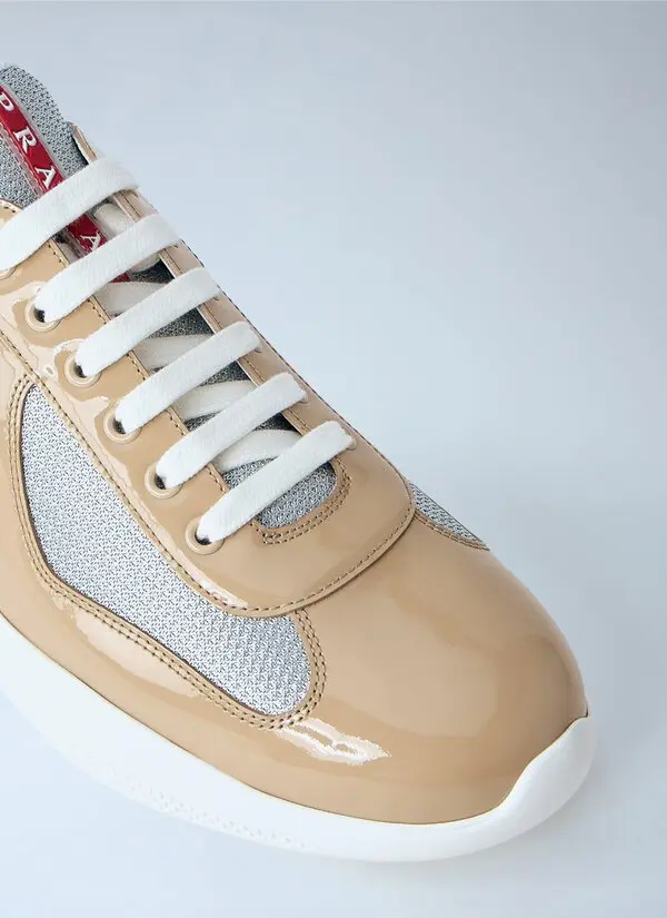 Prada America's Cup Sneakers - Cream