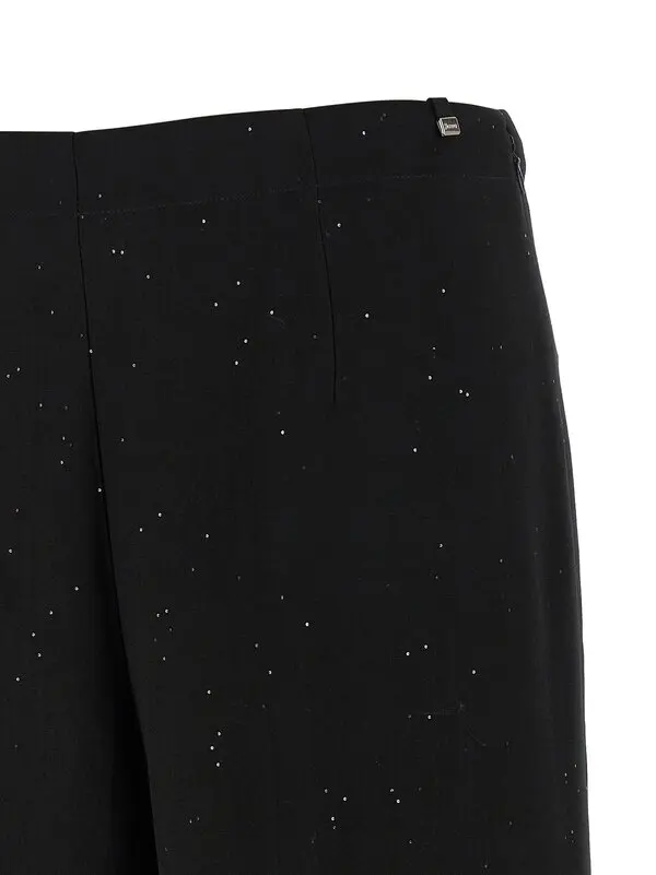 Herno Micro Sequin Pants - Black