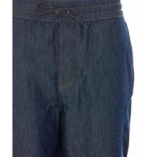 Loewe Anagram Logo Drawstring Denim Pants - Blue