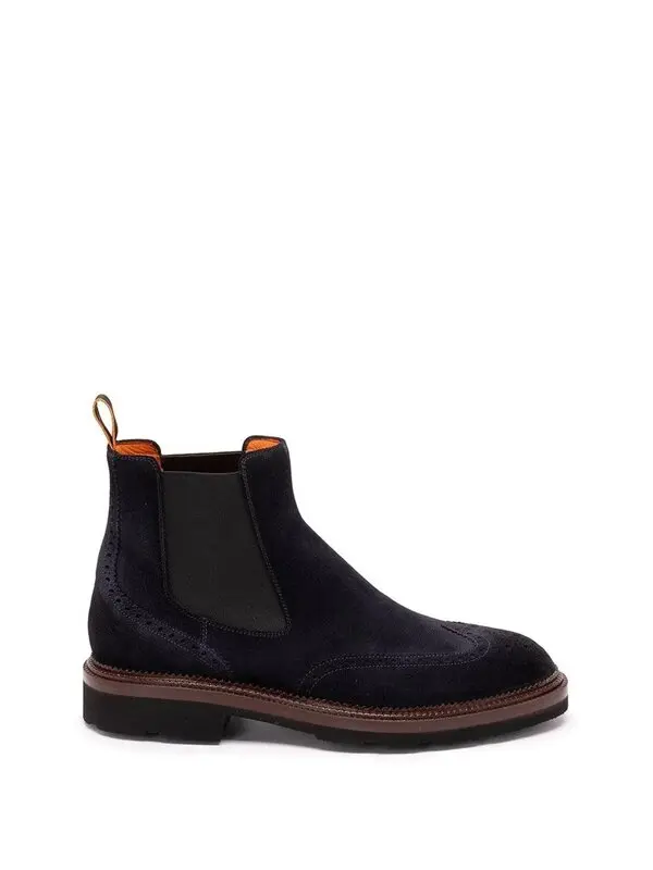 Santoni Lambskin Chelsea Boots - Multicolor