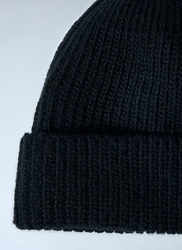Prada Logo Motif Wool And Cashmere Beanie Hat