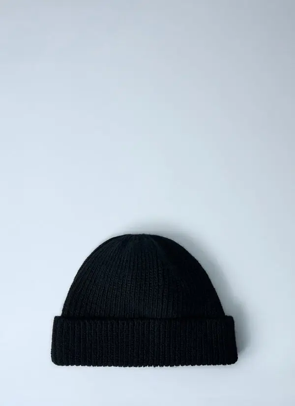 Prada Logo Motif Wool And Cashmere Beanie Hat