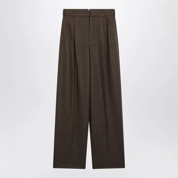 Loro Piana Check-pattern Trousers In Wool And Cashmere - Multicolor