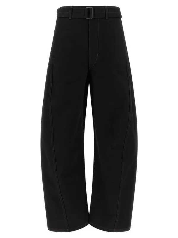 LEMAIRE Twisted Belted' Jeans - Black