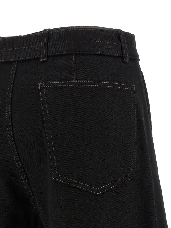 LEMAIRE Twisted Belted' Jeans - Black