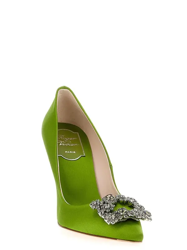 ROGER VIVIER Flower Strass Pumps