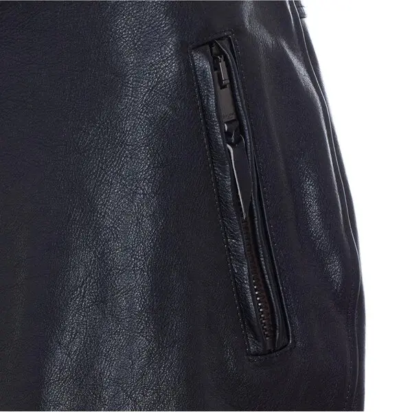 Saint Laurent Belted Leather Pencil Skirt - Black
