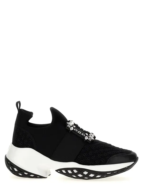 ROGER VIVIER Viv' Run Sneakers - Black