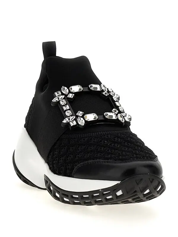 ROGER VIVIER Viv' Run Sneakers - Black