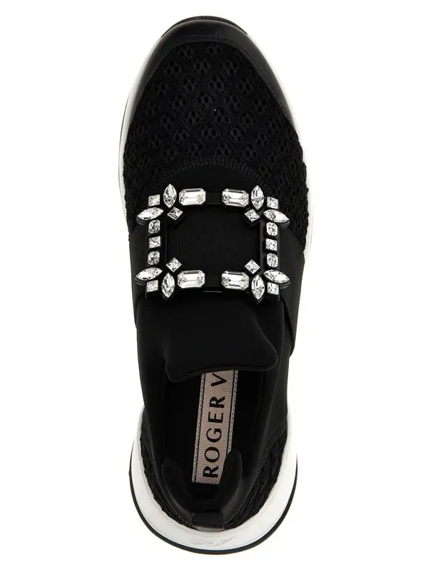 ROGER VIVIER Viv' Run Sneakers - Black