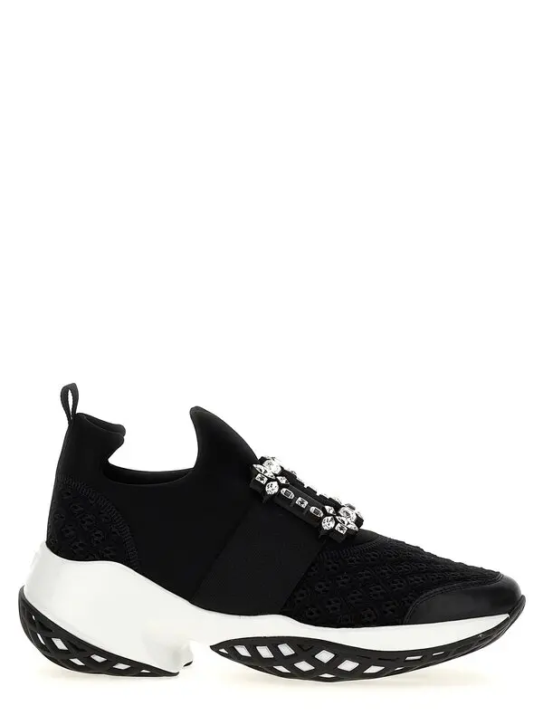 ROGER VIVIER Viv' Run Sneakers - Black