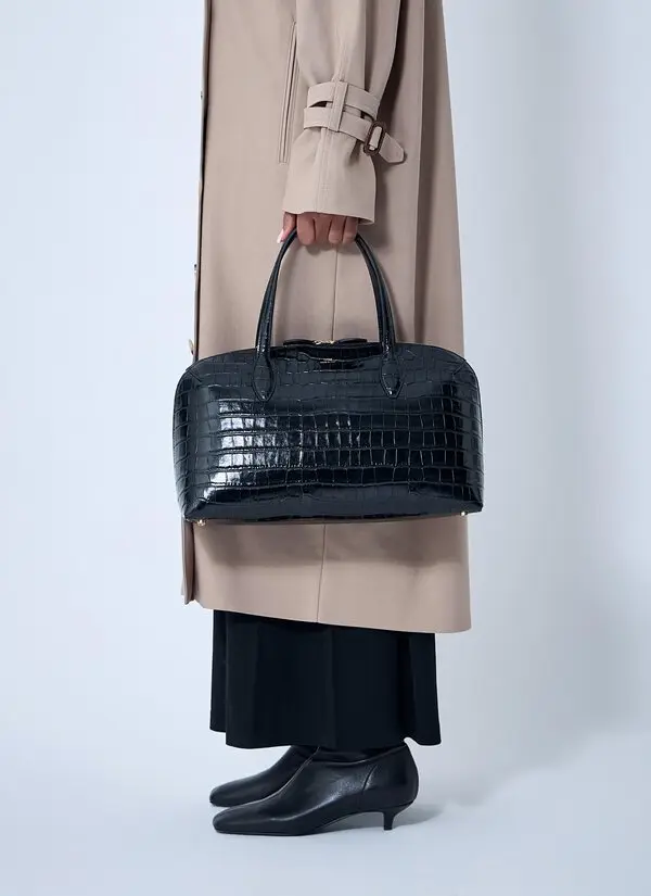 TOTEME Croc-embossed Day Tote Bag