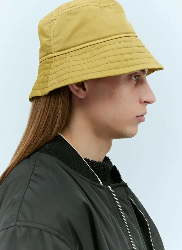 Dries Van Noten Topstitching Bucklet Hat
