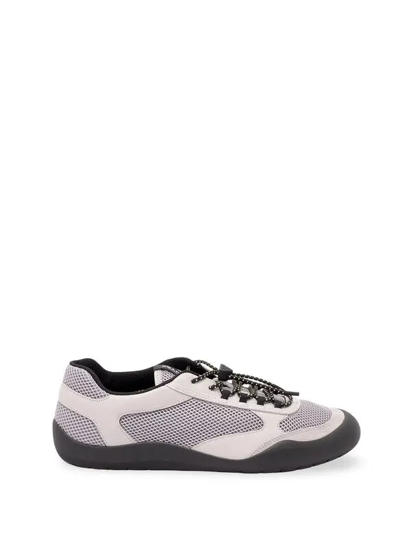 Prada Speedrock Leather And Mesh Sneakers - Multicolor