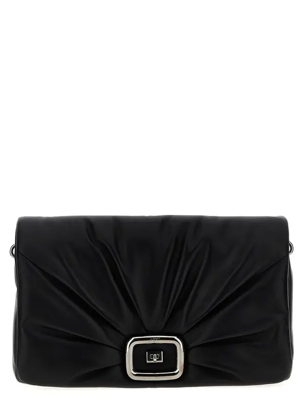 ROGER VIVIER Viv' Choc Large' Shoulder Bag - Black