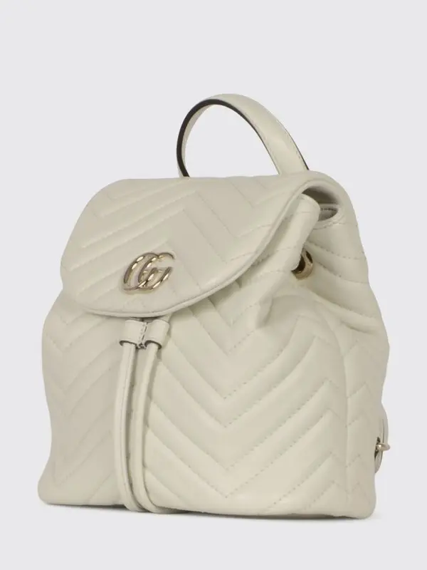 Gucci Gg Marmont Chevron Quilted Nappa Backpack