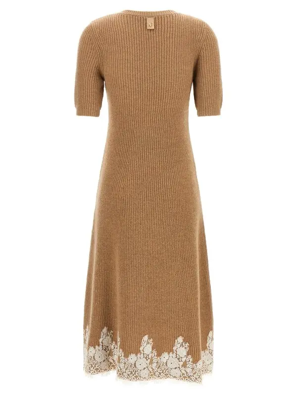 Alberta Ferretti Lace Hem Dress