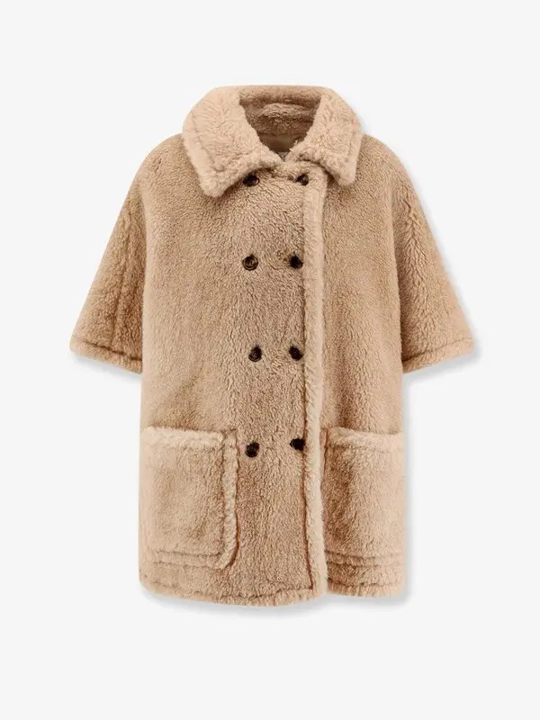 Max Mara Alpaca, Cashmere And Silk Cape - Cream
