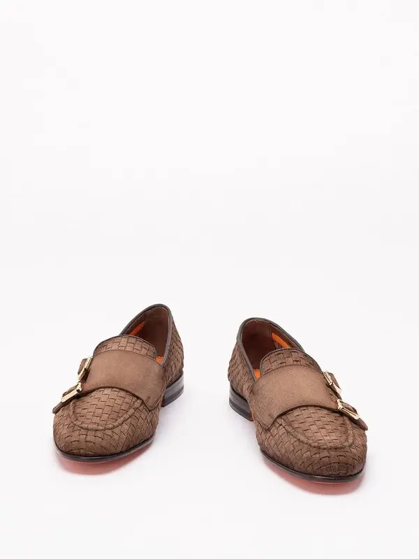 Santoni Scacco Loafers - Multicolor