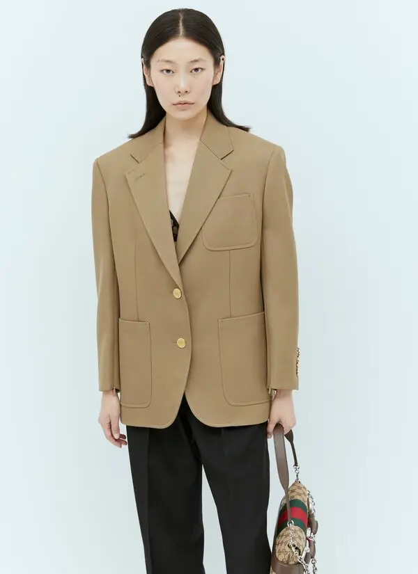 Gucci Horsebit Wool Blazer