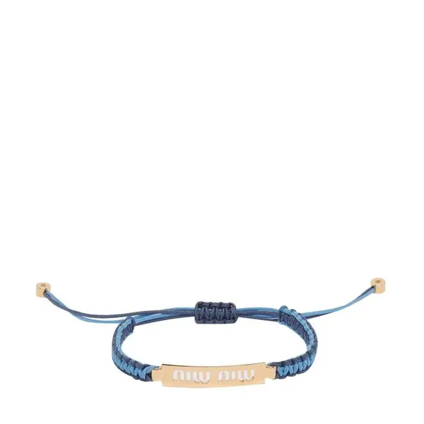 Miu Miu Logo Bracelet - Blue