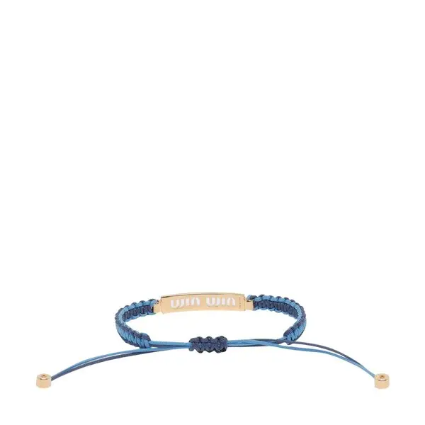 Miu Miu Logo Bracelet - Blue