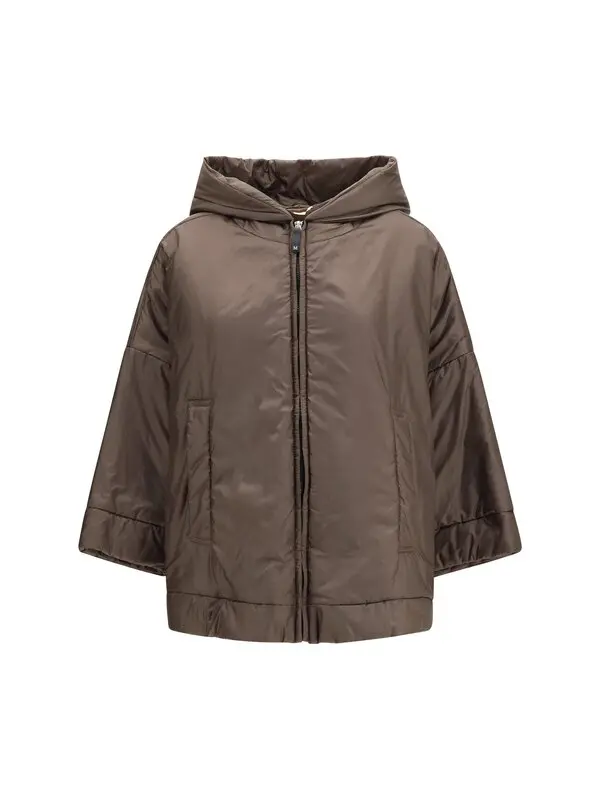 Max Mara Hooded Added Jacket - Brown