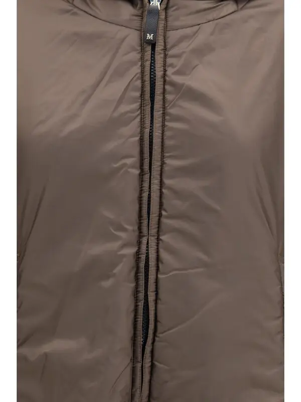 Max Mara Hooded Canvas Jacket - Brown
