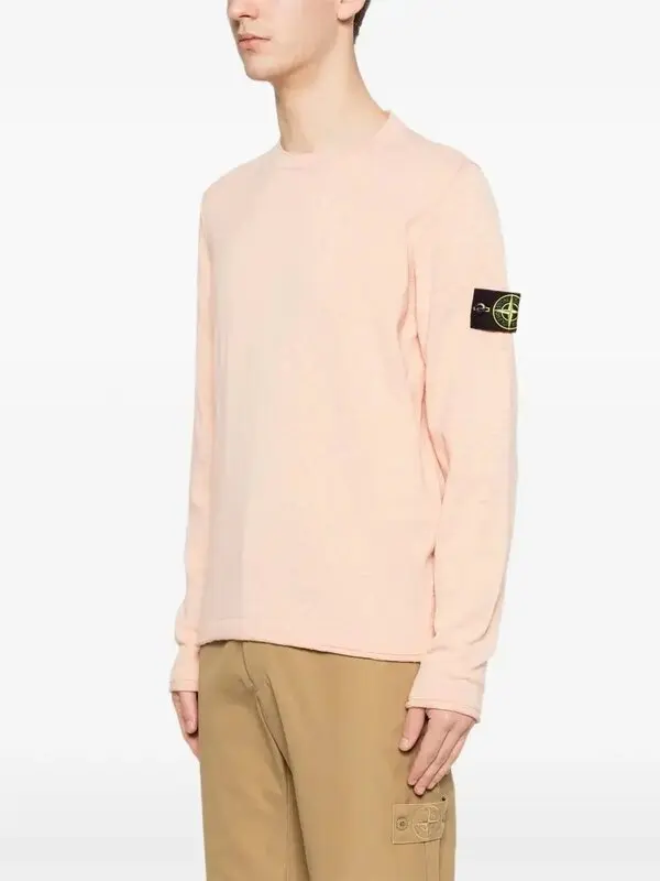 Stone Island Stocking Stitch Organic Cotton Nylon Crewneck