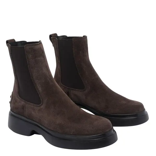 TOD'S Suede Chelsea Booties
