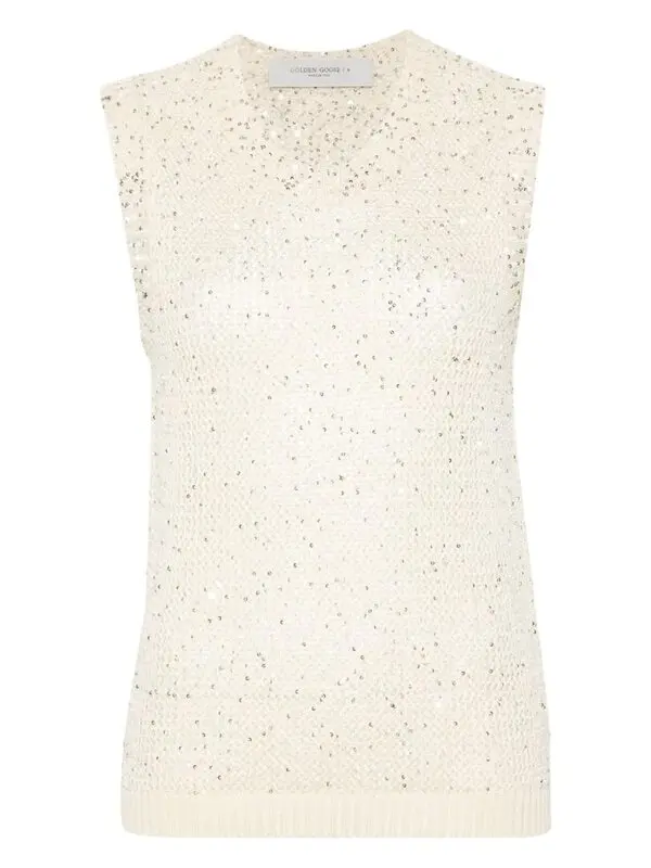 GOLDEN GOOSE Melyssa Top With Sequins