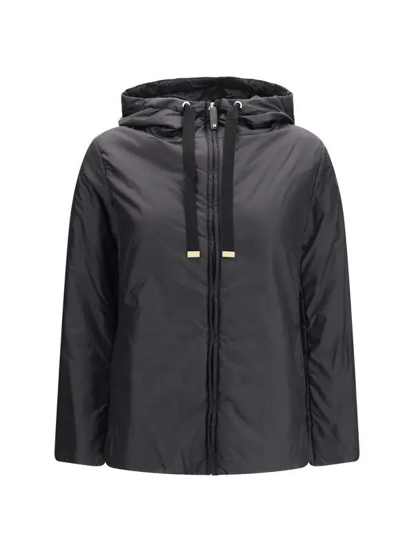 Max Mara Hooded Padded Jacket - Black
