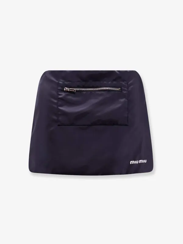 Miu Miu Recycled Material Mini Skirt - Multicolor