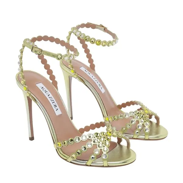 AQUAZZURA Tequila Pump Sandals - Green