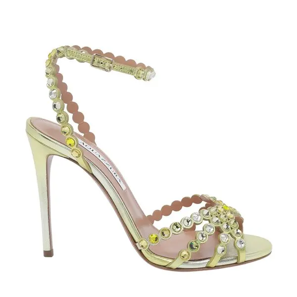 AQUAZZURA Tequila Pump Sandals - Green