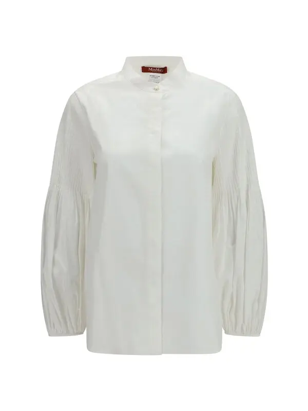 Max Mara Balloon Sleeve Blouse - White