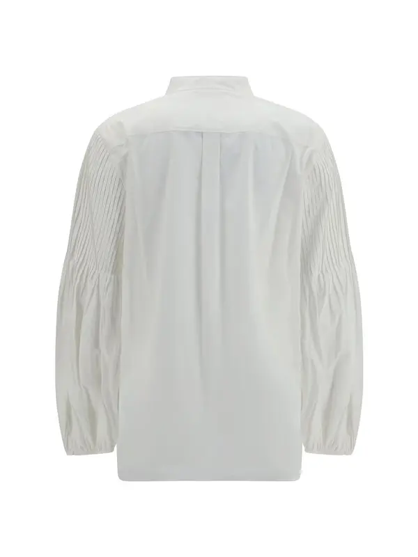Max Mara Balloon Sleeve Blouse - White