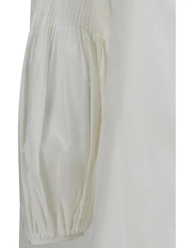 Max Mara Balloon Sleeve Blouse - White