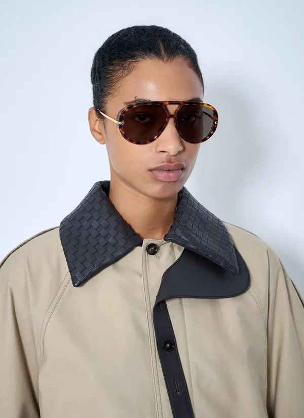 Bottega Veneta Aviator Sunglasses