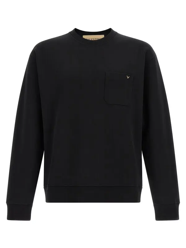 Valentino Garavani Vgold Sweatshirt - Black