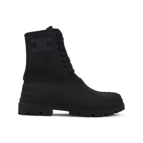 Celine Triomphe Canvas Boot - Black